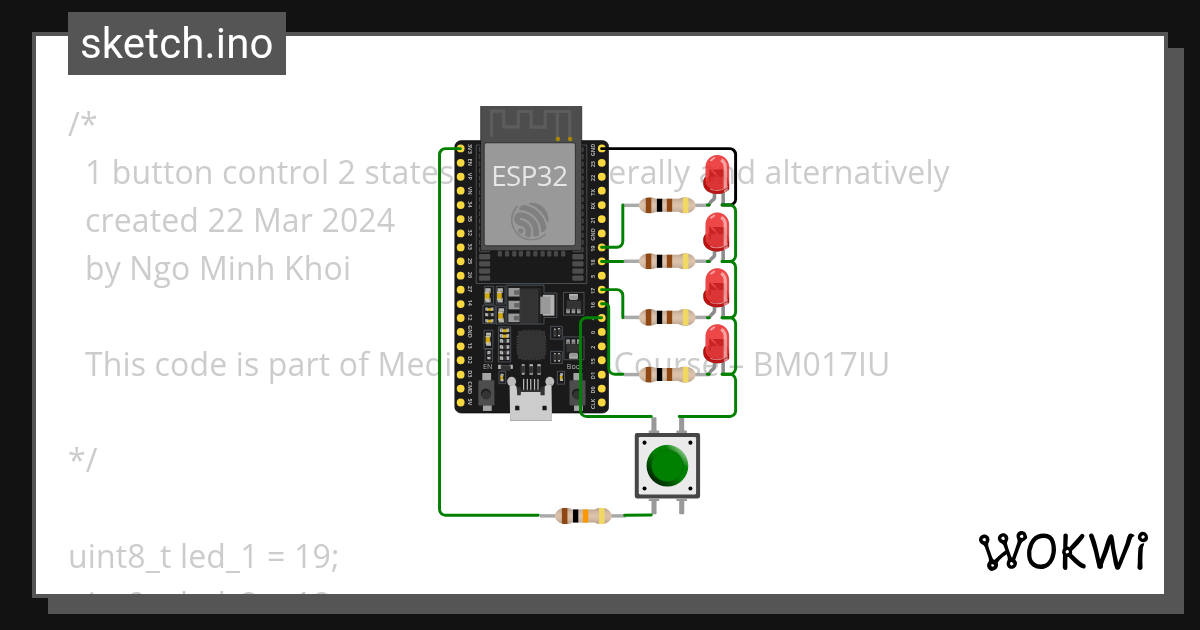 Lab_1_Ex_3 - Wokwi ESP32, STM32, Arduino Simulator