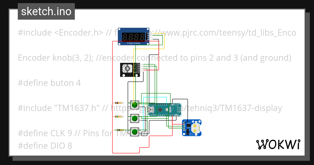 Time z100 12 sata - Wokwi ESP32, STM32, Arduino Simulator