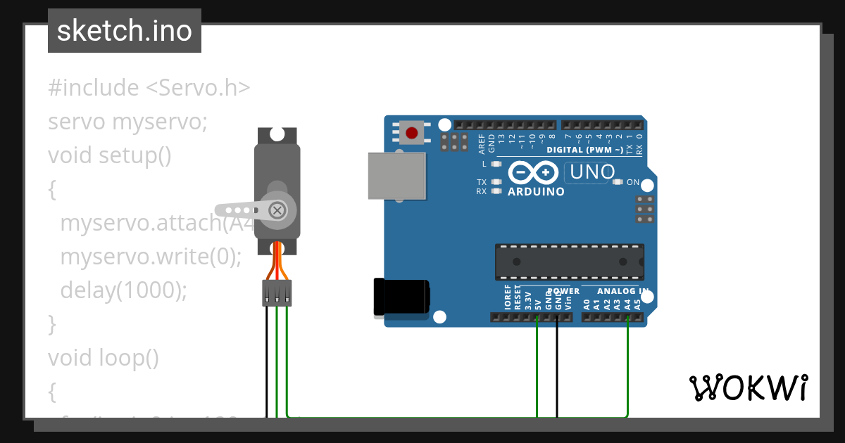 servomotor - Wokwi ESP32, STM32, Arduino Simulator servomotor - Wokwi ESP32, STM32, Arduino Simulator