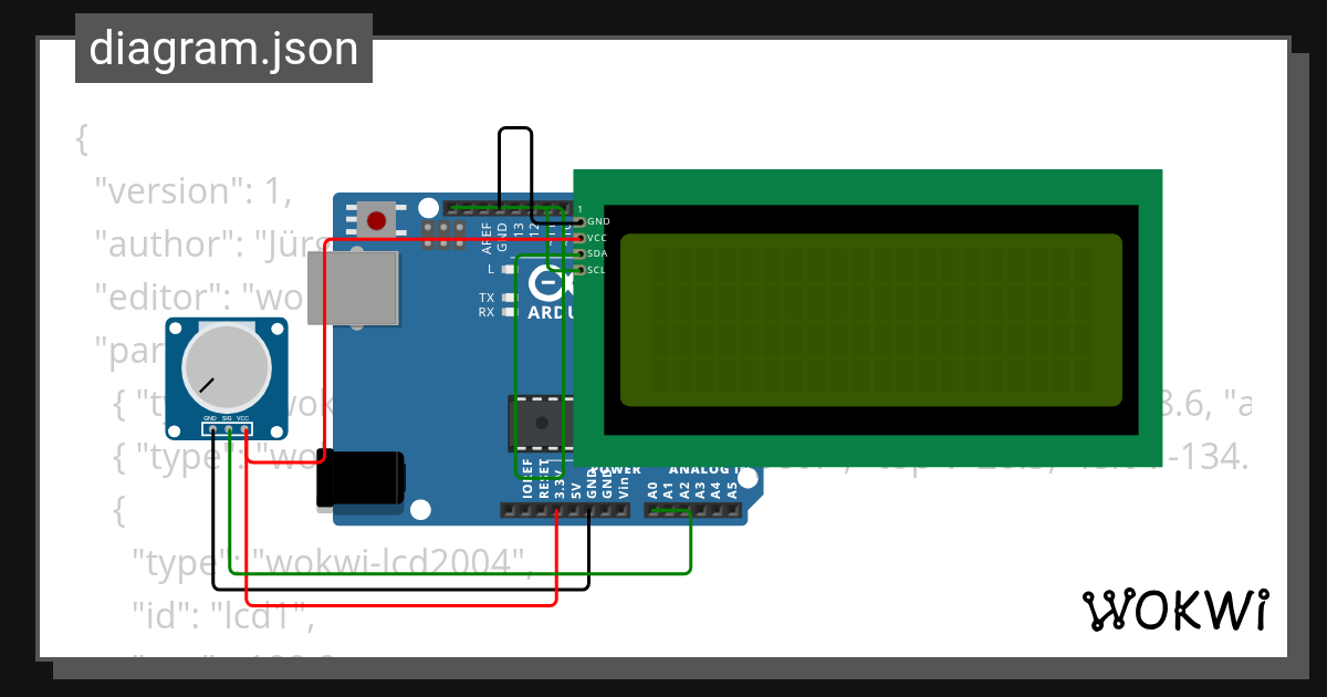 LCD Test - Wokwi ESP32, STM32, Arduino Simulator