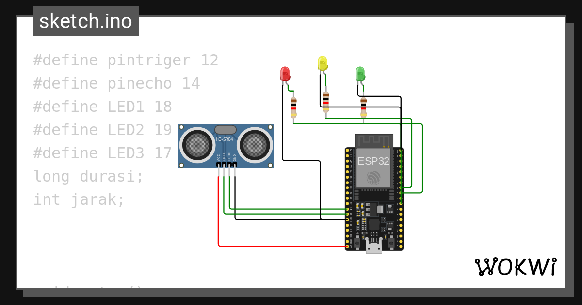 Esp32 Sensor Ultrasonik Copy Wokwi Esp32 Stm32 Arduino Simulator