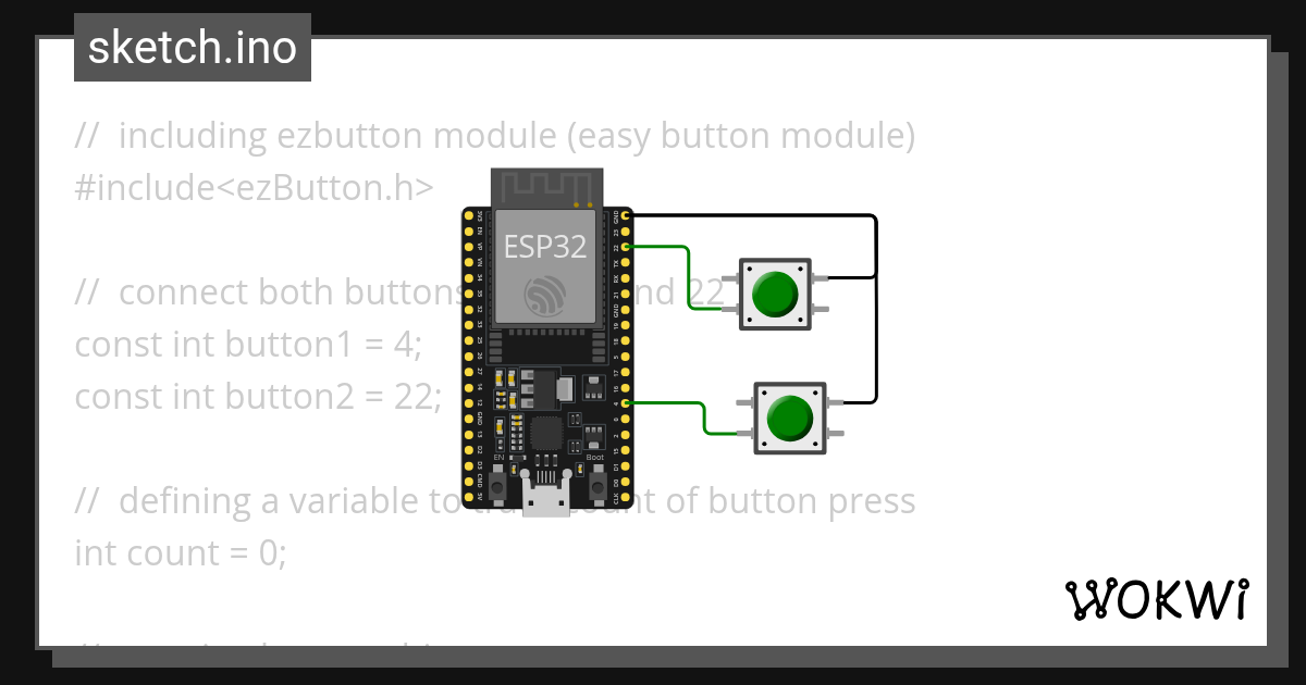 Wokwi - Online ESP32, STM32, Arduino Simulator
