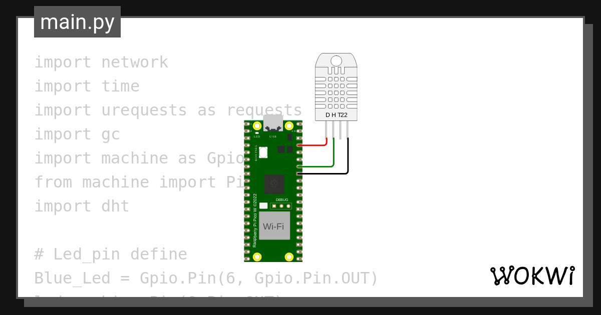 Dh22 Wokwi Esp32 Stm32 Arduino Simulator