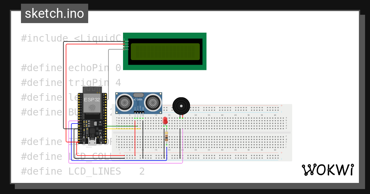 Sensor De Ré Com Esp Wokwi Esp32 Stm32 Arduino Simulator 4580