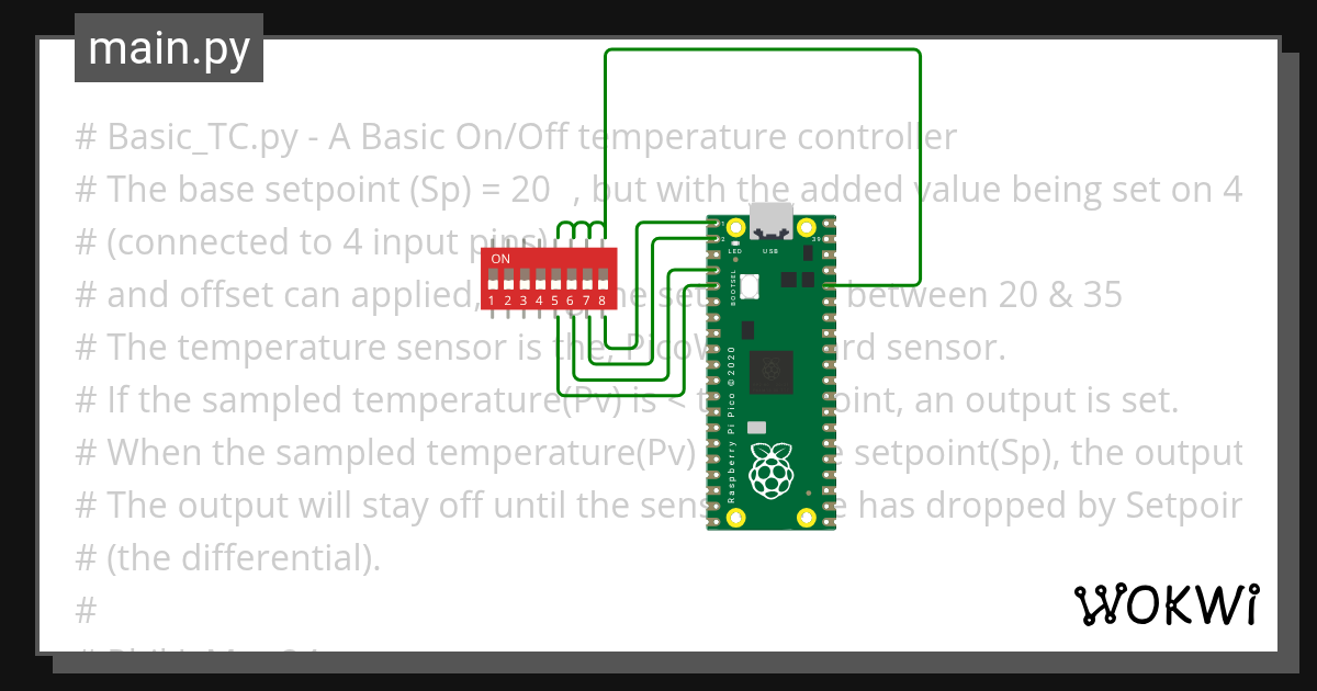 BinVal_Dip - Wokwi ESP32, STM32, Arduino Simulator