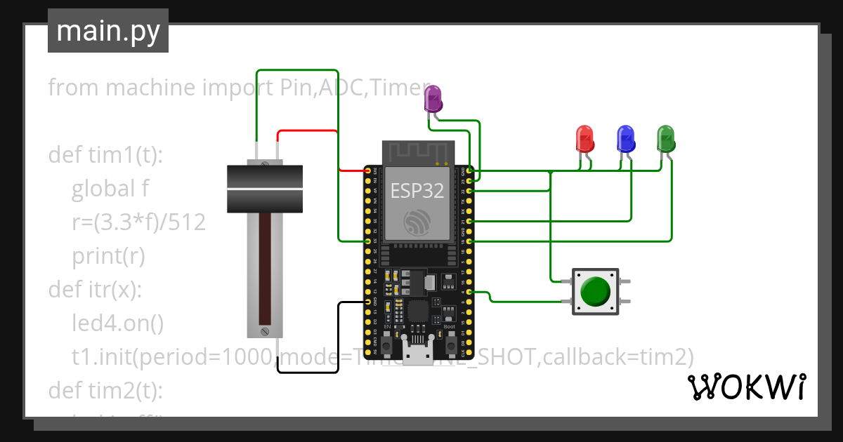 Wokwi - Online ESP32, STM32, Arduino Simulator