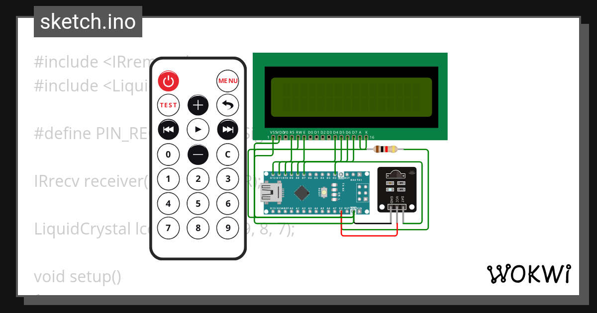 P13_IRRemote - Wokwi ESP32, STM32, Arduino Simulator