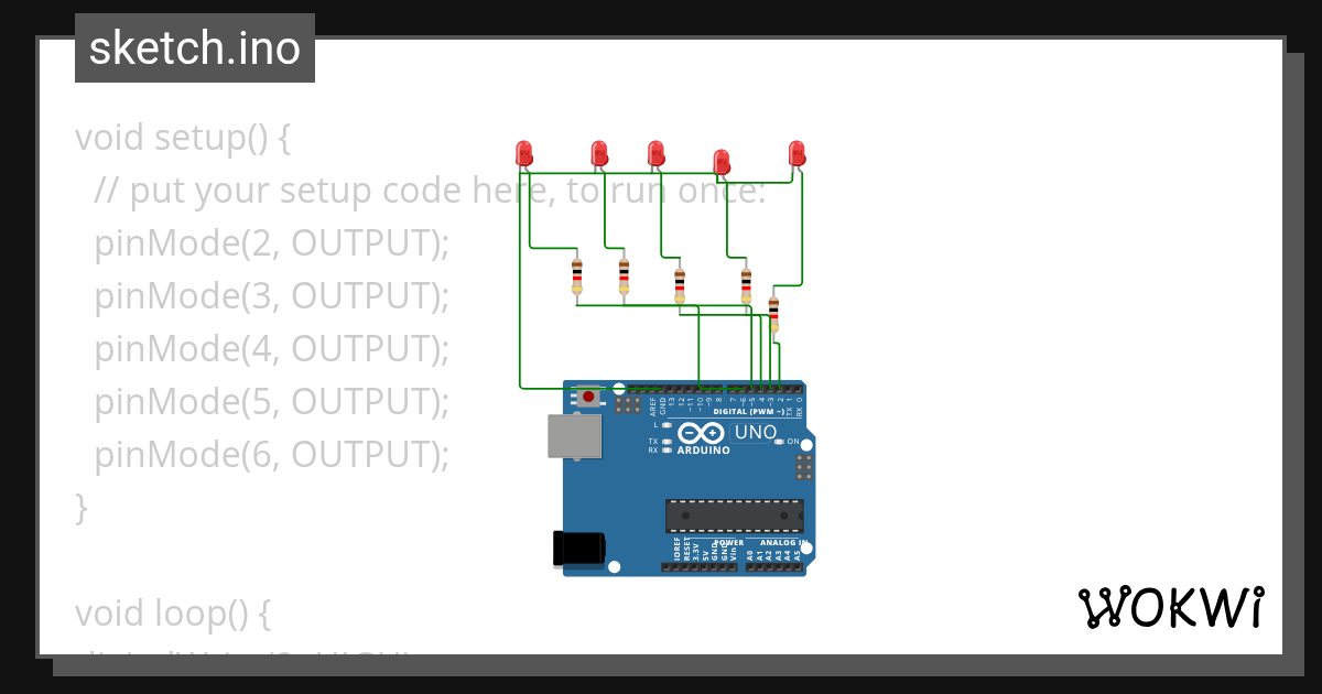 Arudino uno - first - wsb - ex. 1 - Wokwi ESP32, STM32, Arduino Simulator