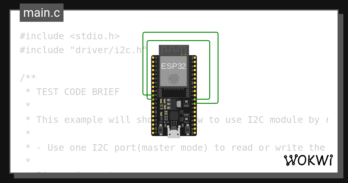 I2c Wokwi Esp32 Stm32 Arduino Simulator 5113