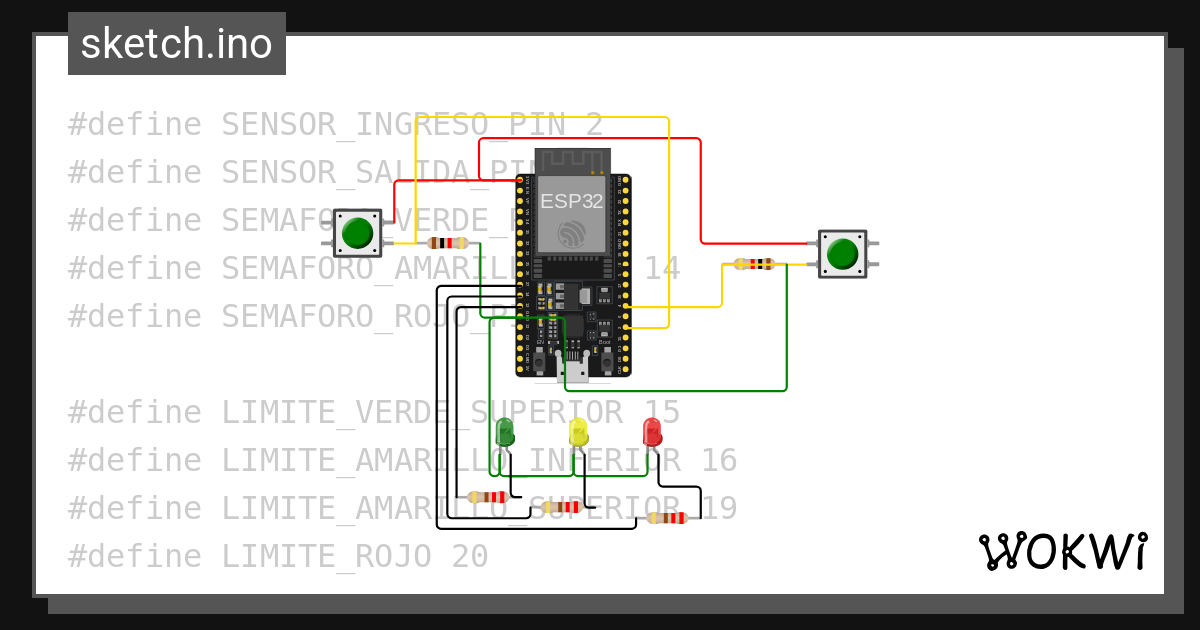 Parqueadero Wokwi Esp32 Stm32 Arduino Simulator