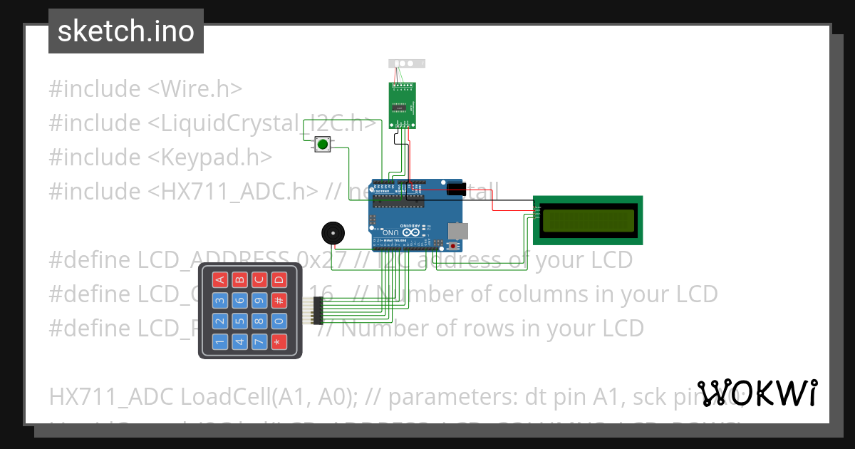 smart trolley circuit - Wokwi ESP32, STM32, Arduino Simulator