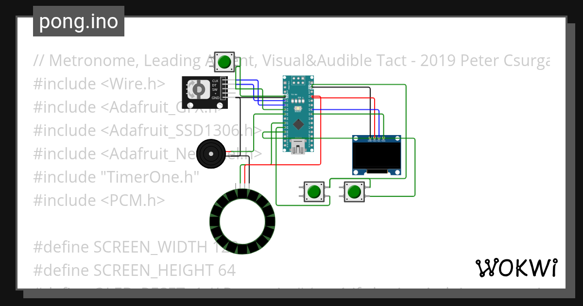 Metronome Arduino - Wokwi ESP32, STM32, Arduino Simulator