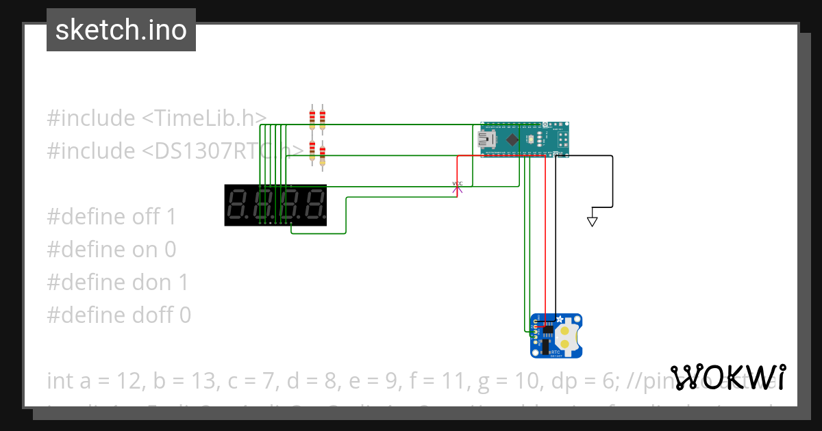 clock - Wokwi ESP32, STM32, Arduino Simulator