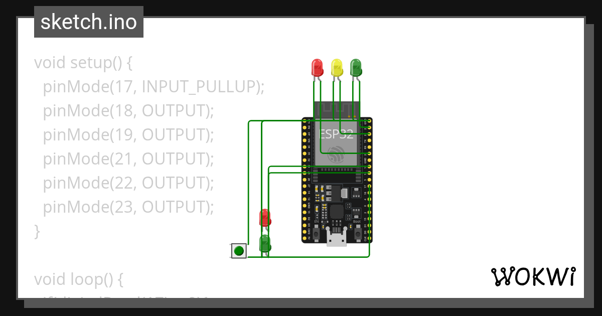 Tugas Input 2 - Wokwi ESP32, STM32, Arduino Simulator Tugas Input 2 - Wokwi ESP32, STM32, Arduino Simulator