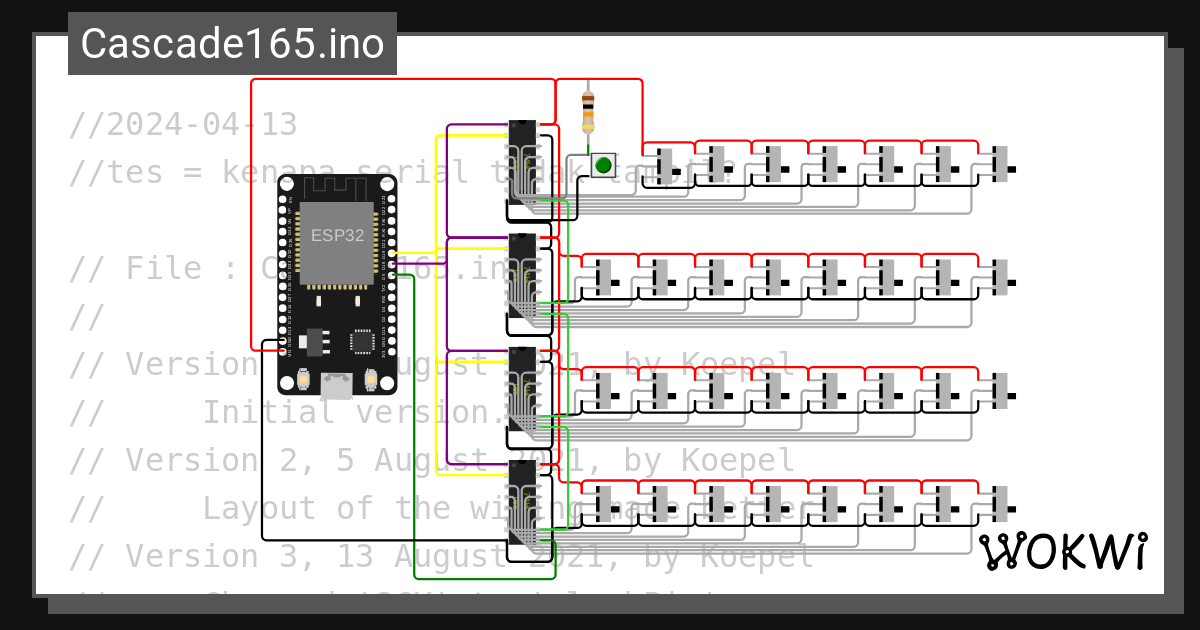 74hc165cascadeo Wokwi Esp32 Stm32 Arduino Simulator 6563