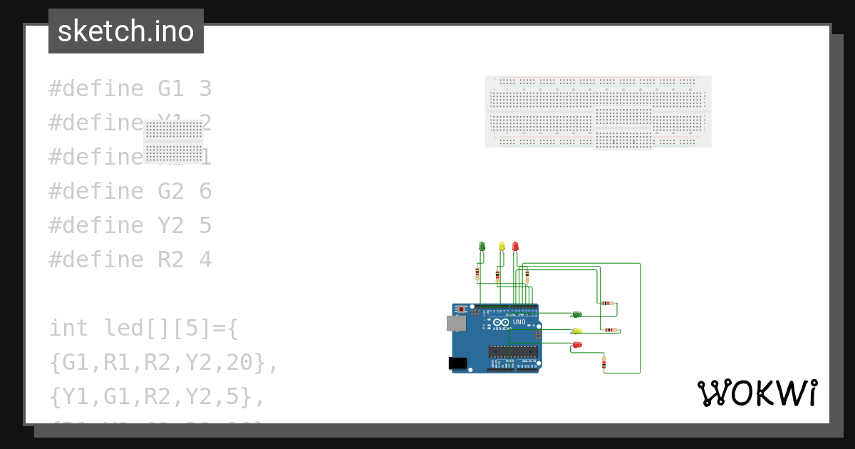紅綠燈 Wokwi Esp32 Stm32 Arduino Simulator