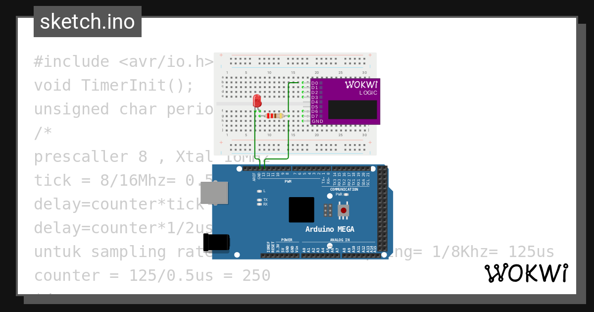 Micro Percobaan 3timer 0 Ctc Wokwi Esp32 Stm32 Arduino Simulator 7902