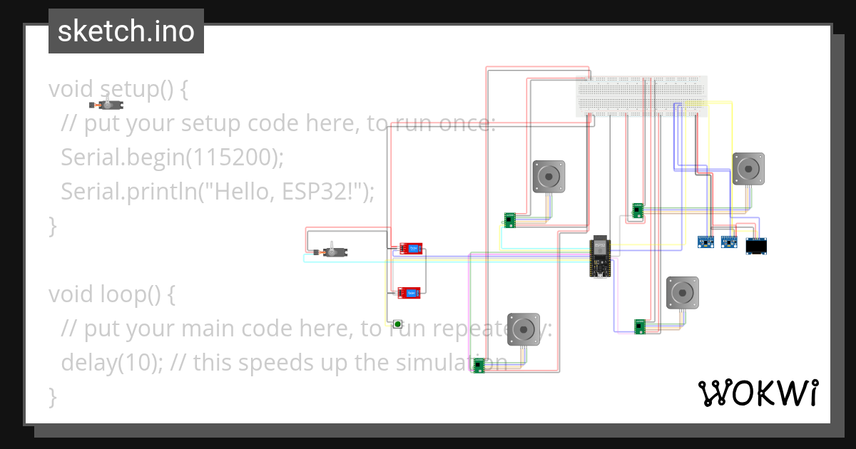 Kyanite Mechatronic Copy - Wokwi ESP32, STM32, Arduino Simulator