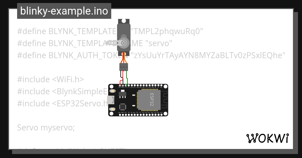 Blynk IoT Servo - Wokwi ESP32, STM32, Arduino Simulator Blynk IoT Servo - Wokwi ESP32, STM32, Arduino Simulator