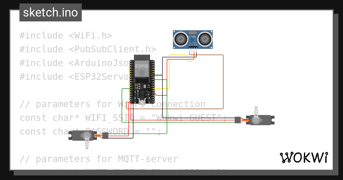 Servo With Sensor Wokwi Esp32 Stm32 Arduino Simulator 4055