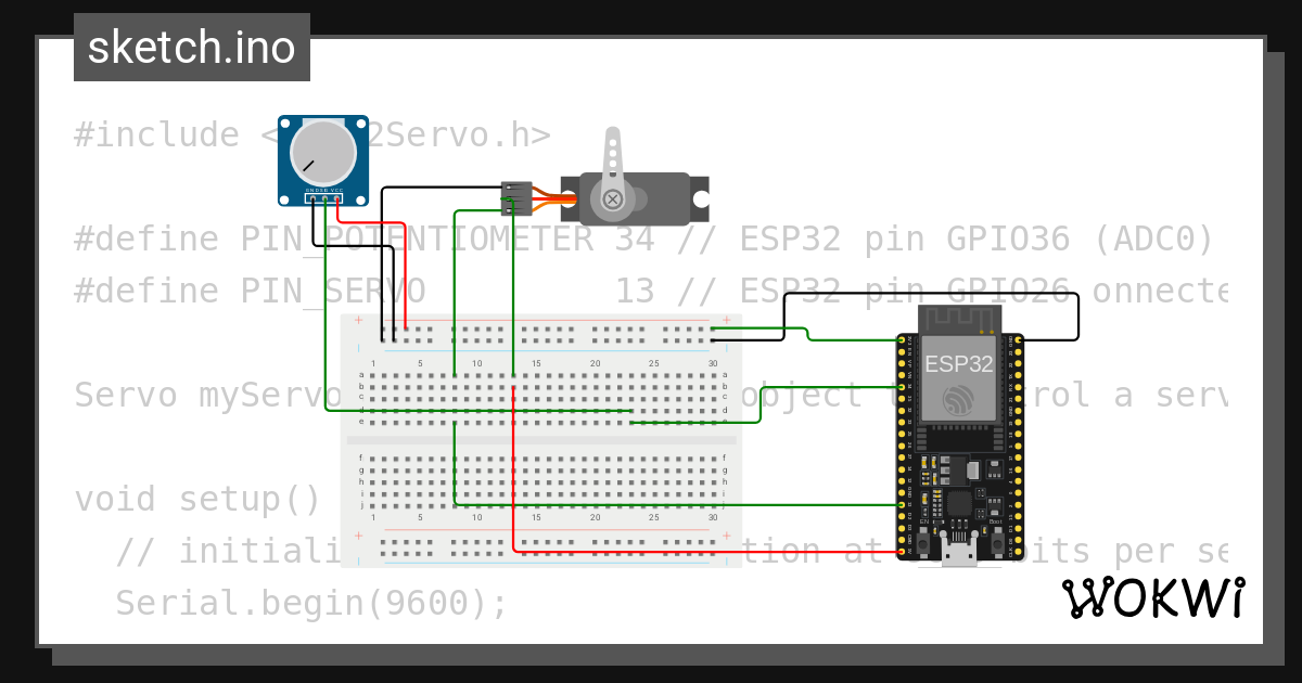 Servo Wokwi Esp32 Stm32 Arduino Simulator 5233