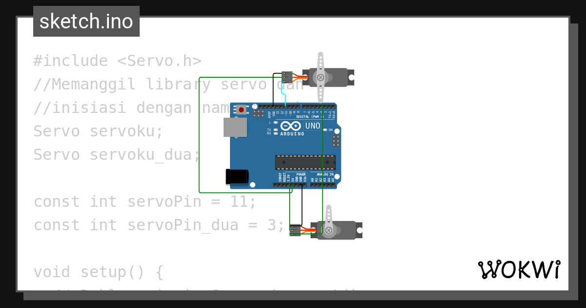 Servoo Wokwi Esp32 Stm32 Arduino Simulator