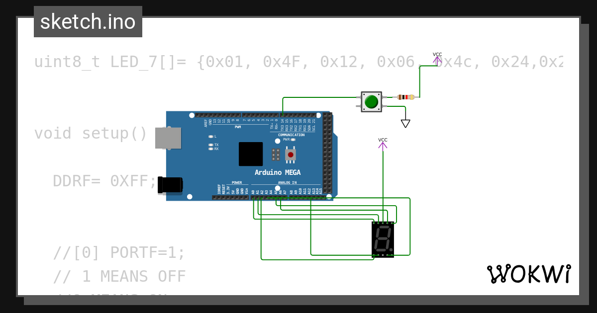 Arduinosevensegment Wokwi Esp32 Stm32 Arduino Simulator