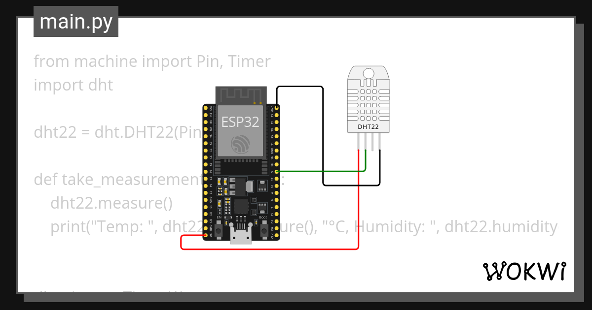 dht sensor with timer - Wokwi ESP32, STM32, Arduino Simulator dht sensor with timer - Wokwi ESP32, STM32, Arduino Simulator