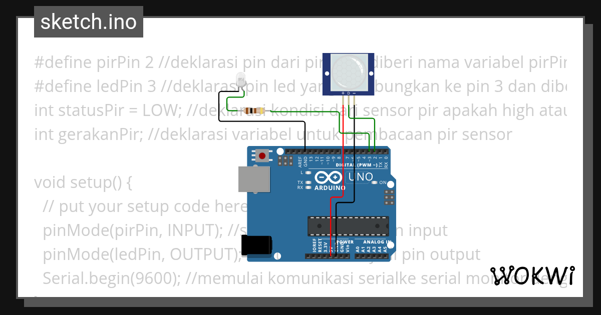 PIR Copy - Wokwi ESP32, STM32, Arduino Simulator