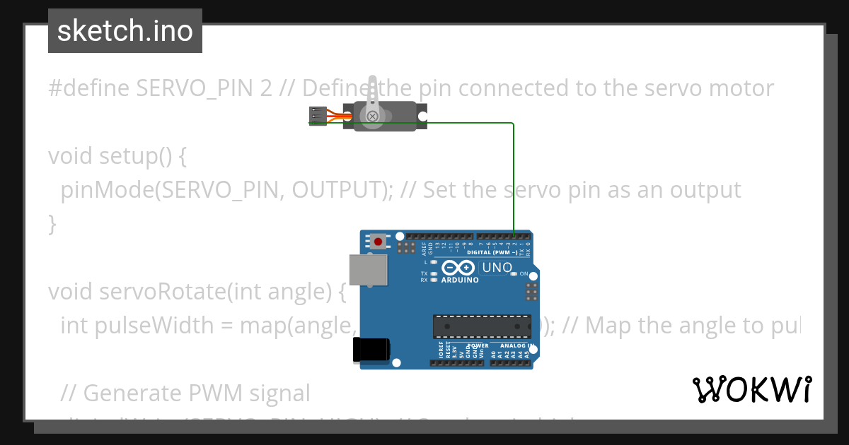 Servo - Wokwi ESP32, STM32, Arduino Simulator