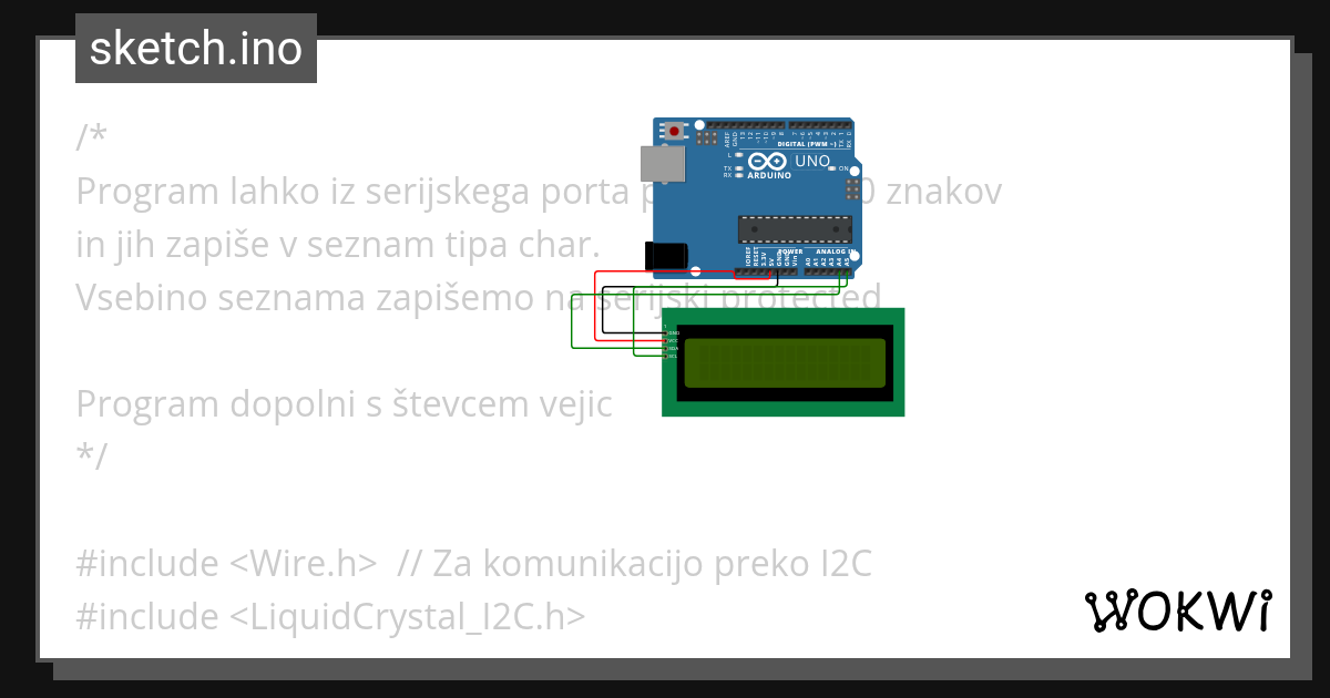 vaja 25.3.2024 - Wokwi ESP32, STM32, Arduino Simulator