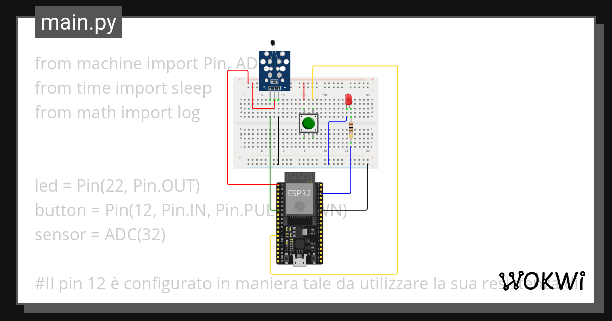 Temperaturesensor Wokwi Esp32 Stm32 Arduino Simulator