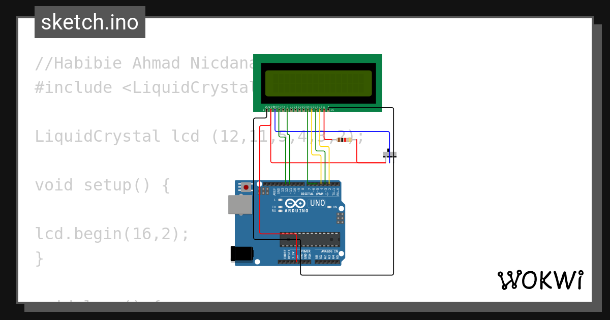 Lcd Habibie Ahmad Nicdananto Copy Wokwi Esp32 Stm32 Arduino Simulator 0139