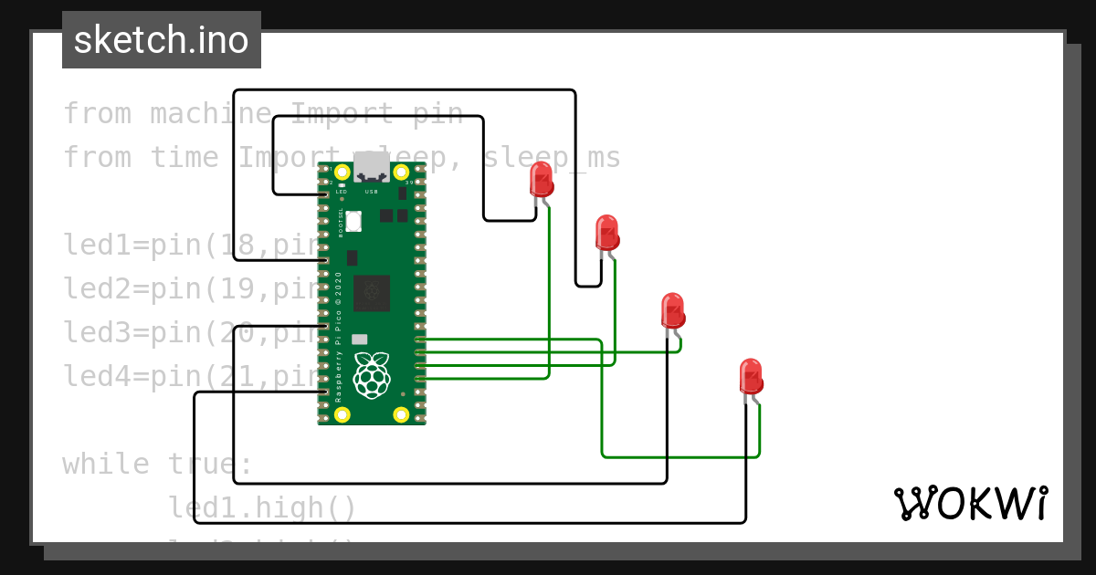 Led Blinking 2 Wokwi Esp32 Stm32 Arduino Simulator 4952