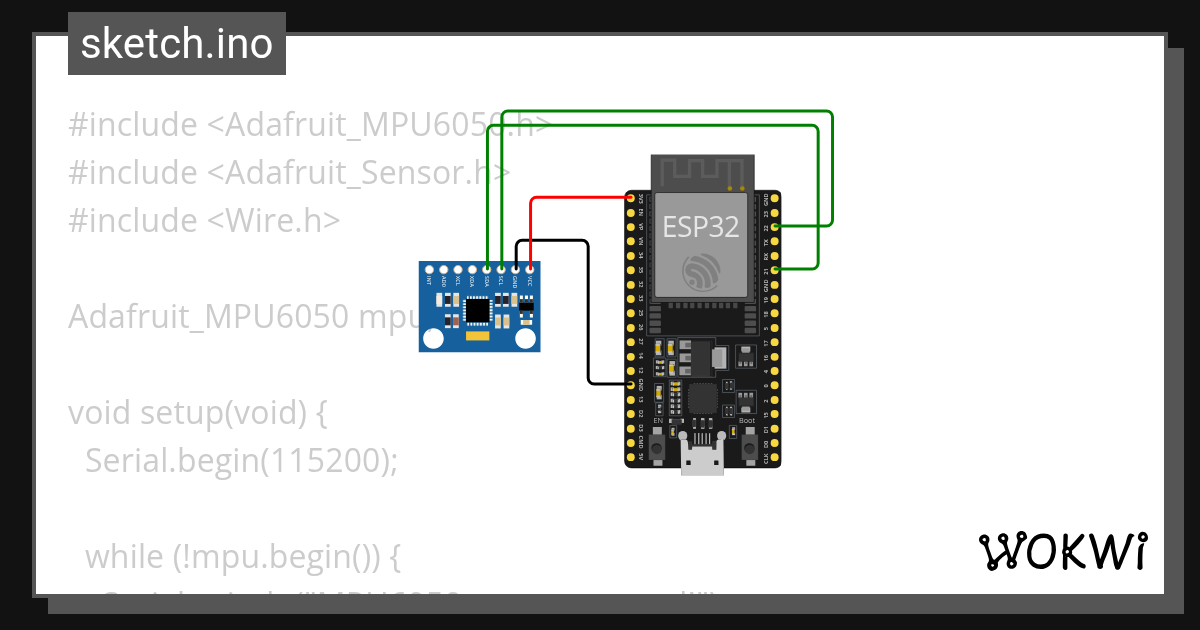Praktikum Sesi14 IMU | MySkill IoT - Wokwi ESP32, STM32, Arduino Simulator