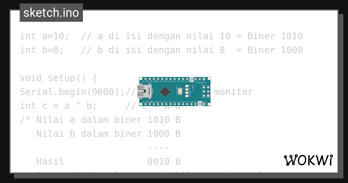 16 Bitwise X Or Wokwi Esp32 Stm32 Arduino Simulator