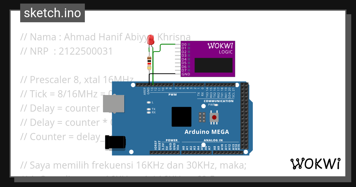 Timer Interrupt - Wokwi ESP32, STM32, Arduino Simulator