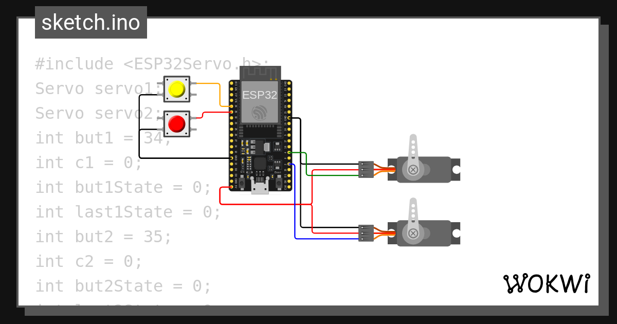 Servobutton Wokwi Esp32 Stm32 Arduino Simulator 5945