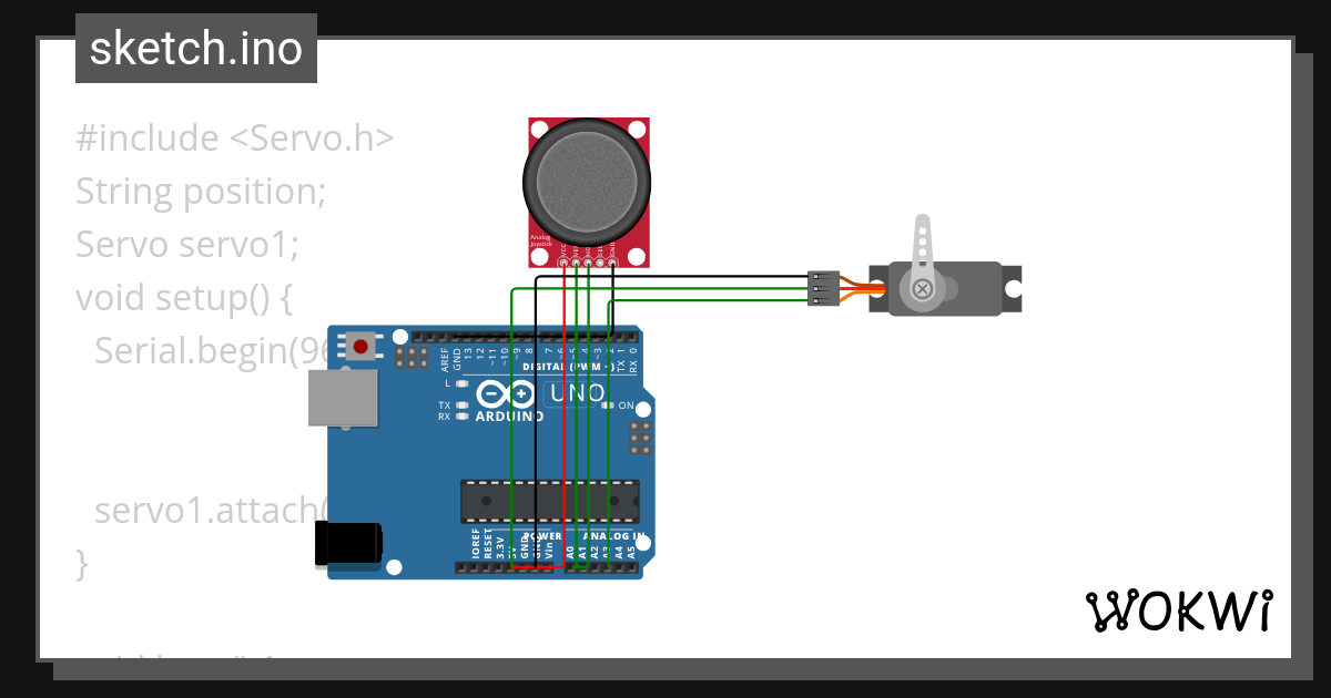 Servo And Joycon Wokwi Esp32 Stm32 Arduino Simulator 4465
