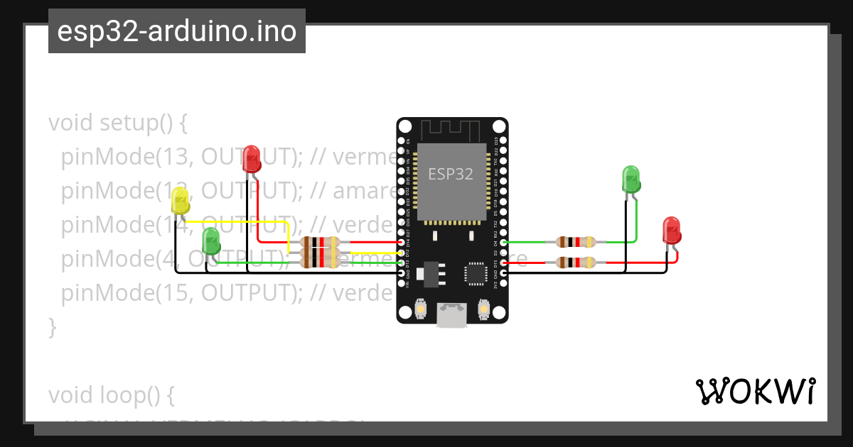 Aula 3 exemplo 1 - Wokwi ESP32, STM32, Arduino Simulator