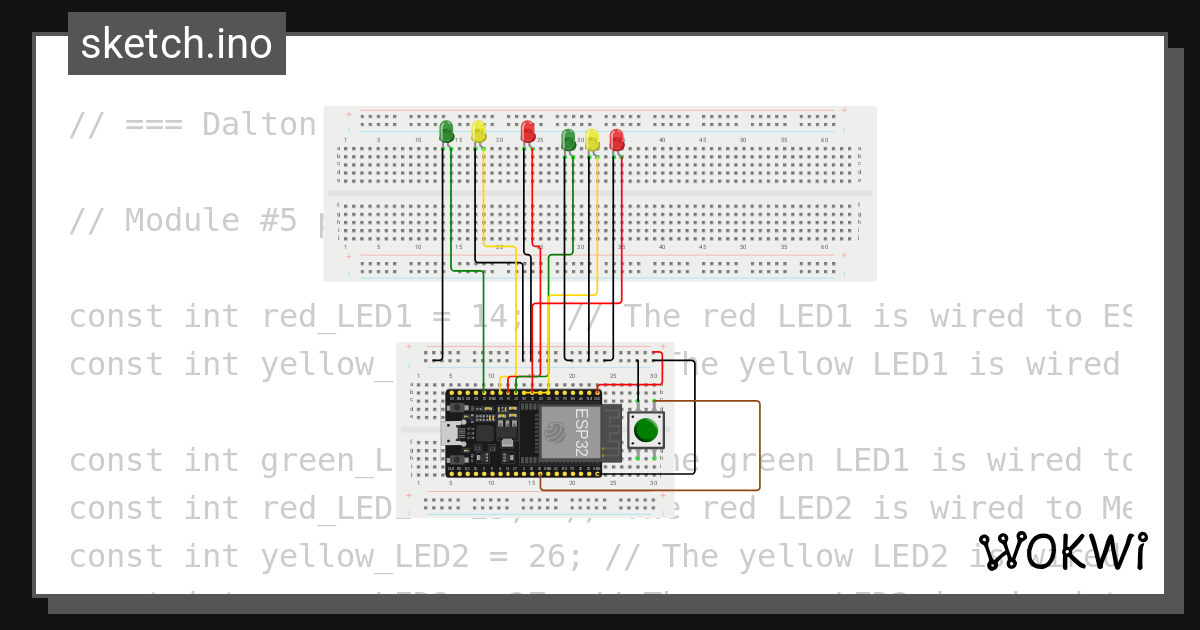 Module 5 Dalton Alfred Wokwi Esp32 Stm32 Arduino Simulator