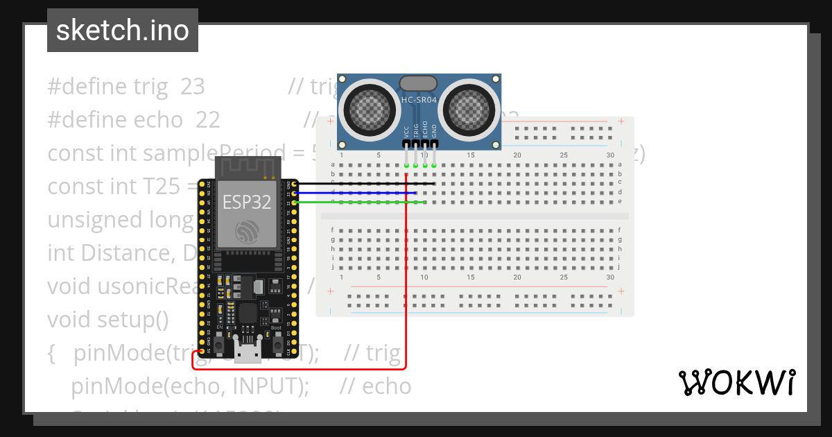 EX24_3_HCSR04 - Wokwi ESP32, STM32, Arduino Simulator