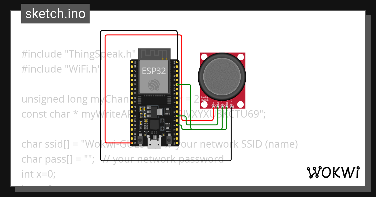 Wokwi透過thingspeak控制excel夾爪26 Copy - Wokwi ESP32, STM32, Arduino Simulator