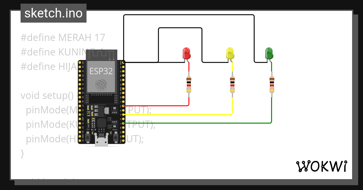 projek 3 - Wokwi ESP32, STM32, Arduino Simulator