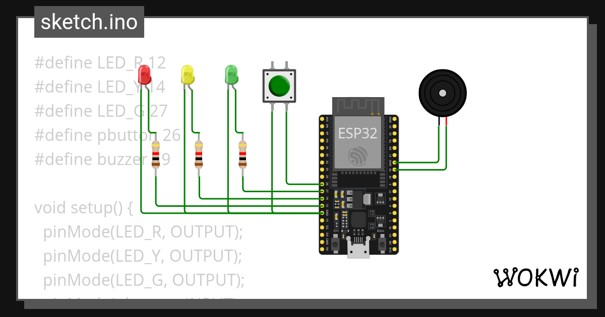 simulasi 4 - Wokwi ESP32, STM32, Arduino Simulator