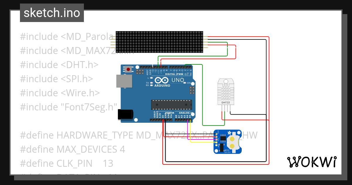 Jam digital - Wokwi ESP32, STM32, Arduino Simulator