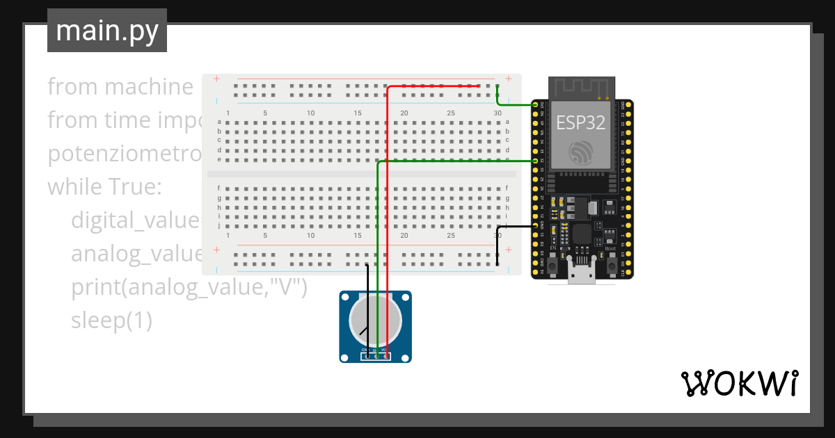 Potenziometro Adc Wokwi Esp32 Stm32 Arduino Simulator