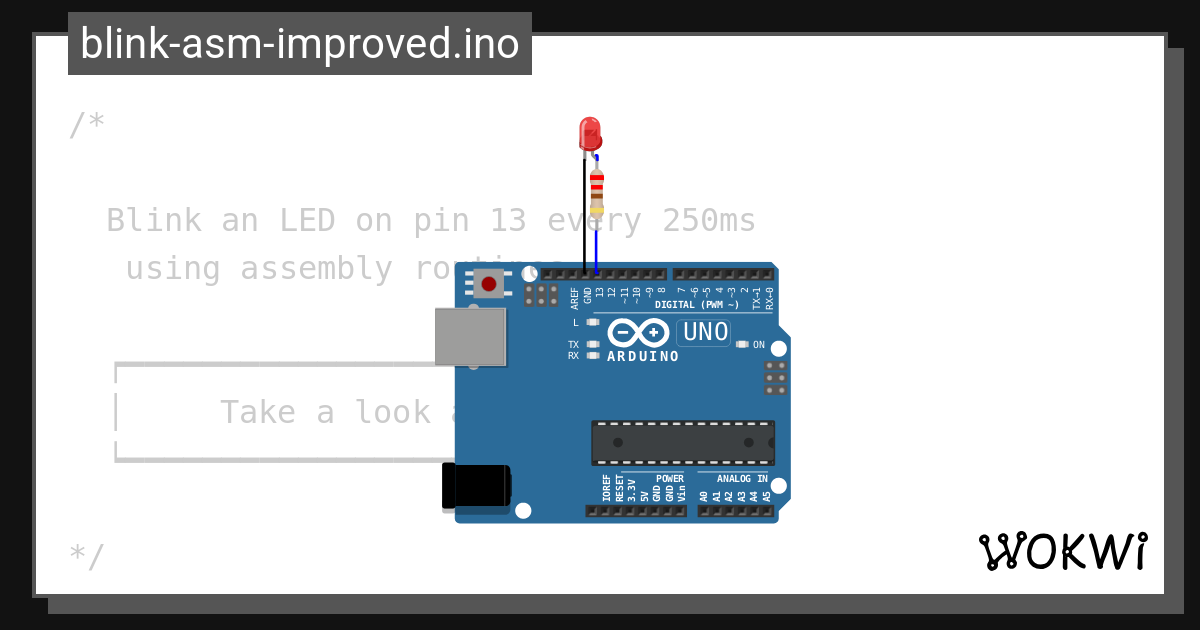 Blink Asm O Copy Wokwi Esp32 Stm32 Arduino Simulator