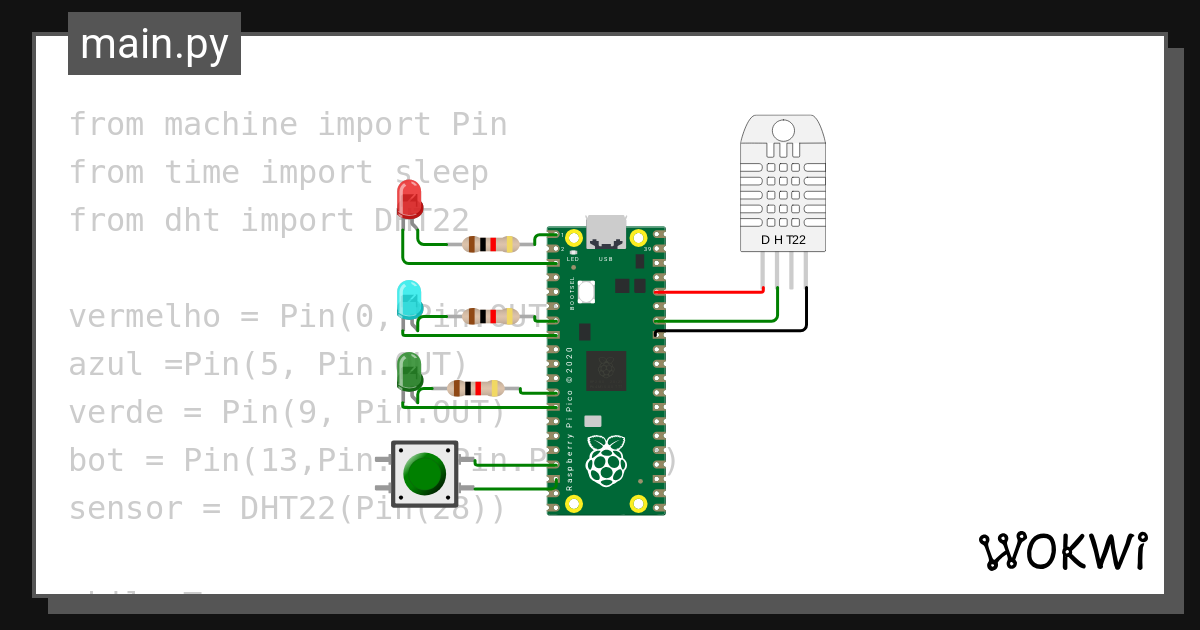 Projeto 2 Dth Wokwi Esp32 Stm32 Arduino Simulator