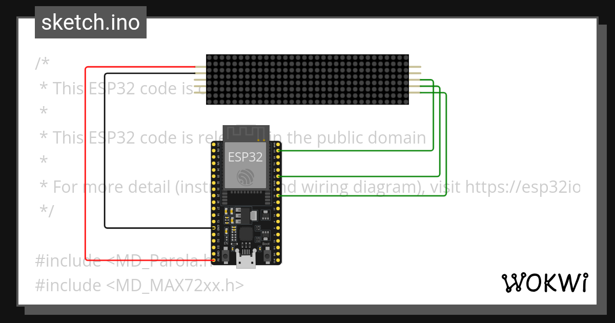 Matrix Test Wokwi Esp32 Stm32 Arduino Simulator 6282